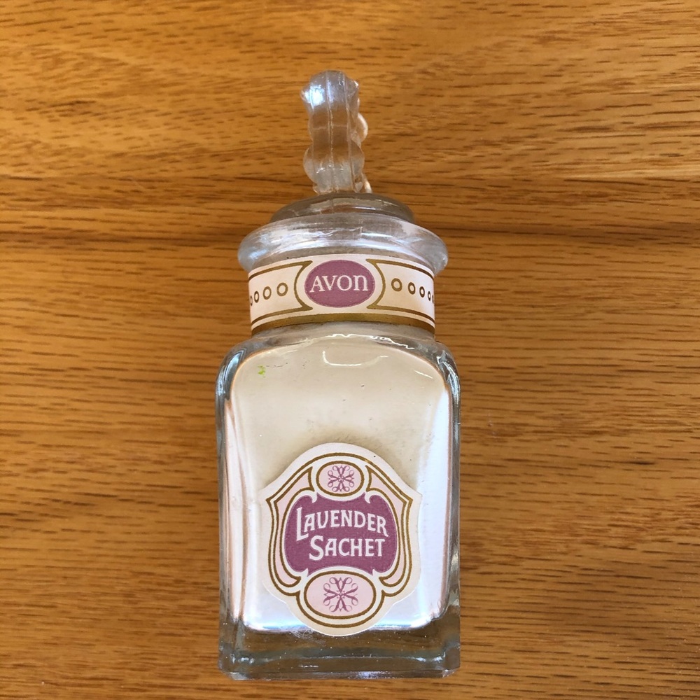 Vintage Avon Lavender Sachet Glass Bottle, Mint Condi… - Gem